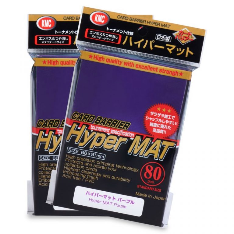KMC Sleeves Hyper MAT Purple – KMC Card Sleeves